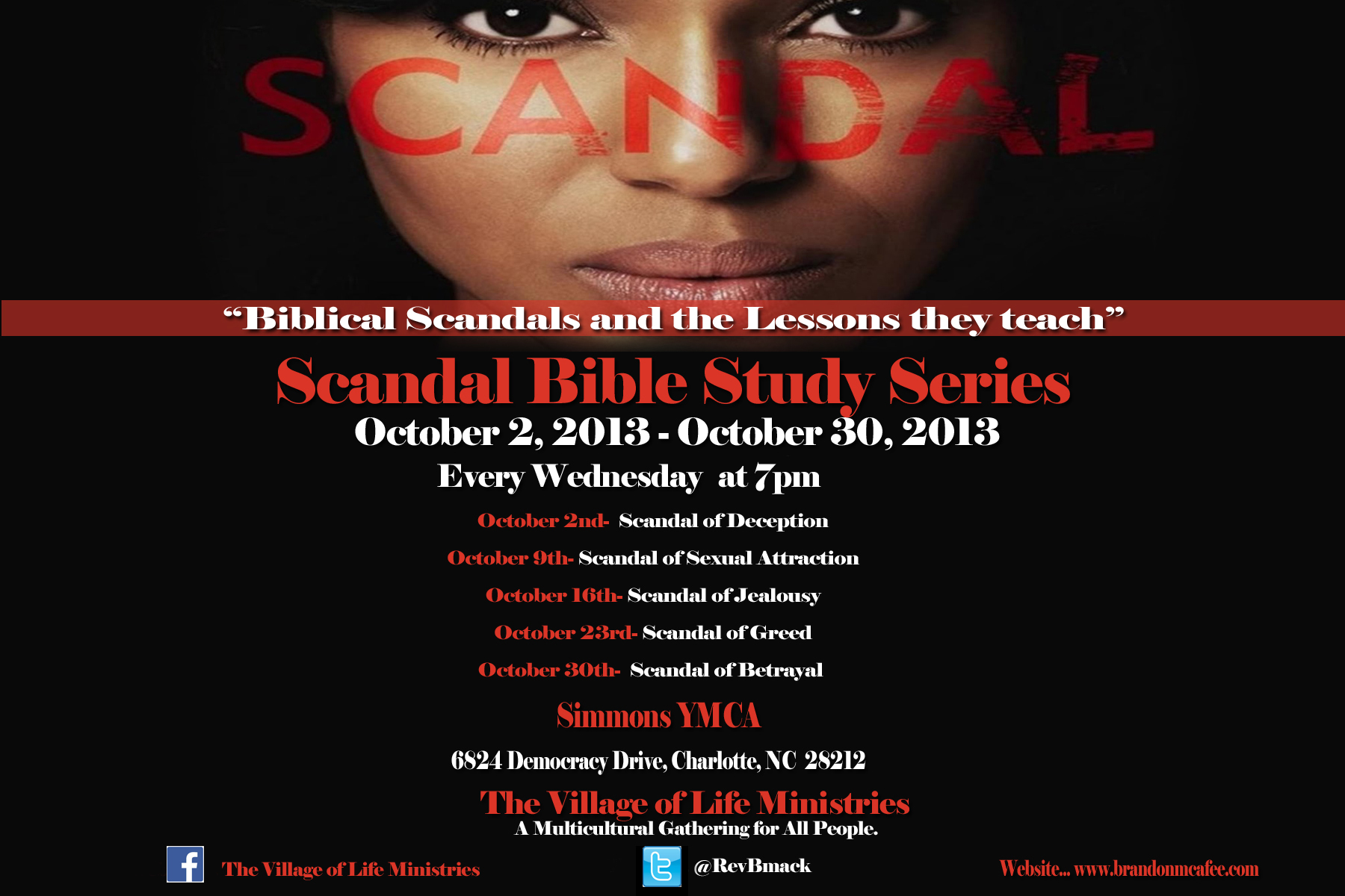Scandals of the Bible Study – Brandon O. McAfee